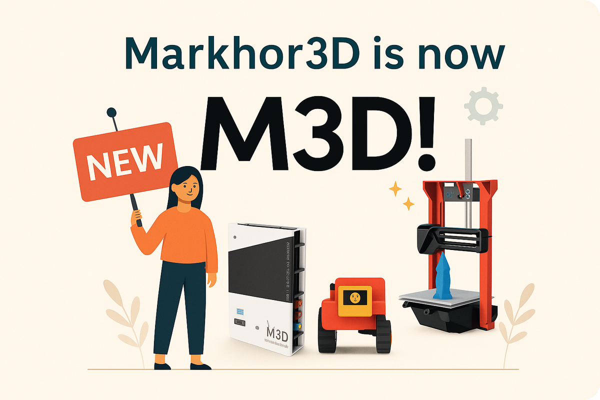 Reintroducing Ourselves: Markhor3D is Now M3D!